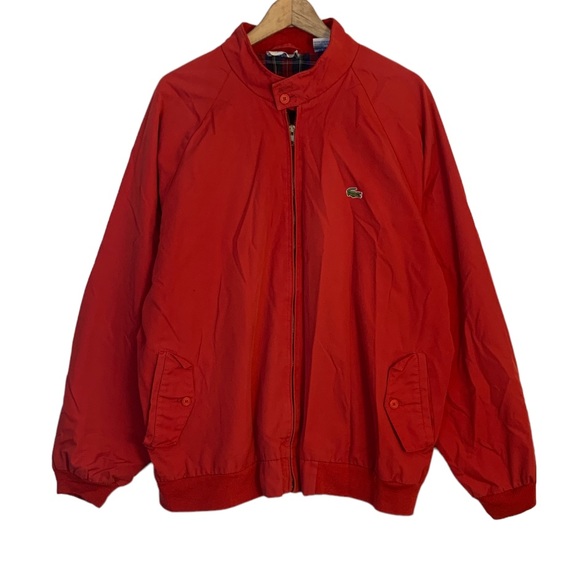 Izod | Jackets & Coats | Vintage Izod Lacoste Red Jacket | Poshmark
